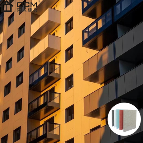 Ocm Sanded Decorative Exterior Wall Panel Cladding Color-Though ...